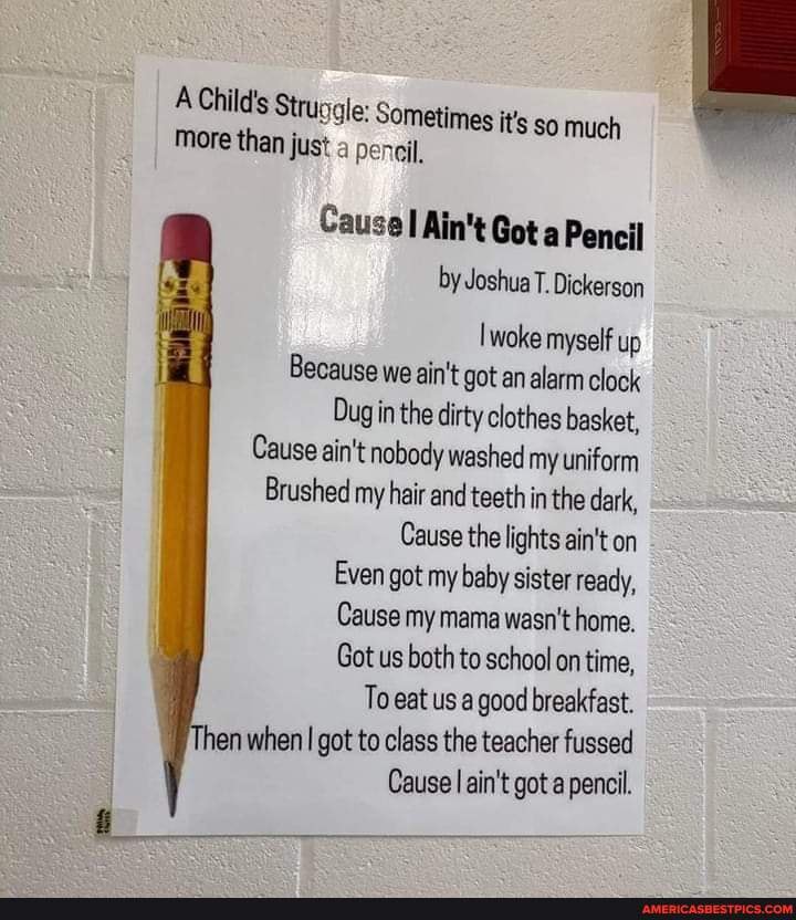 AChild's Struggle: Sometimes its so Much More than just a pencil. Cause ...