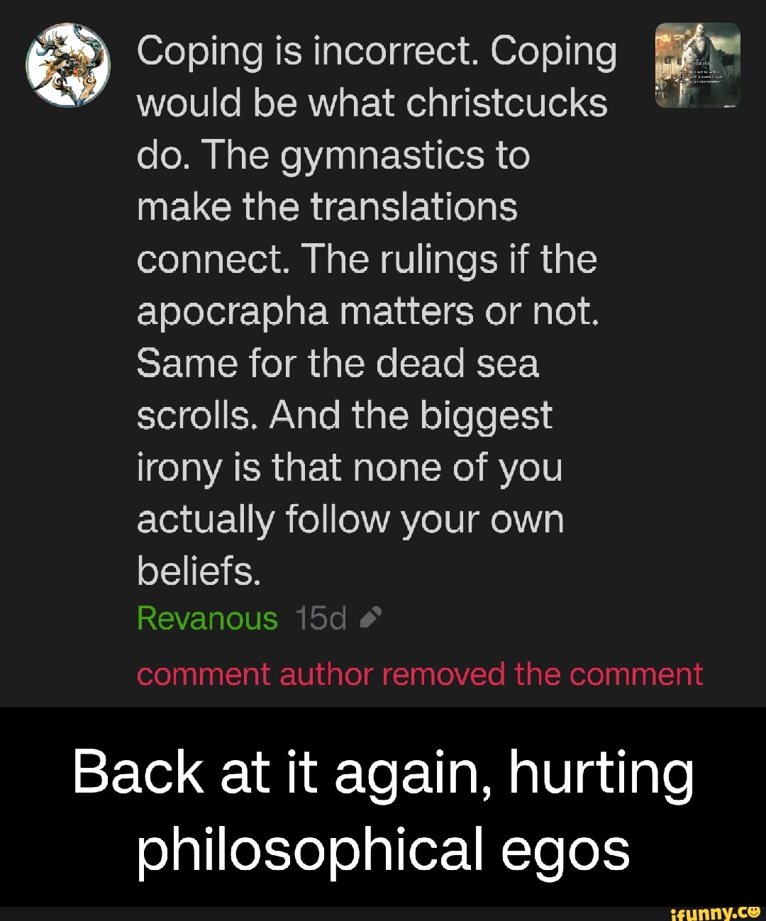 Christcucks memes. Best Collection of funny Christcucks pictures on iFunny