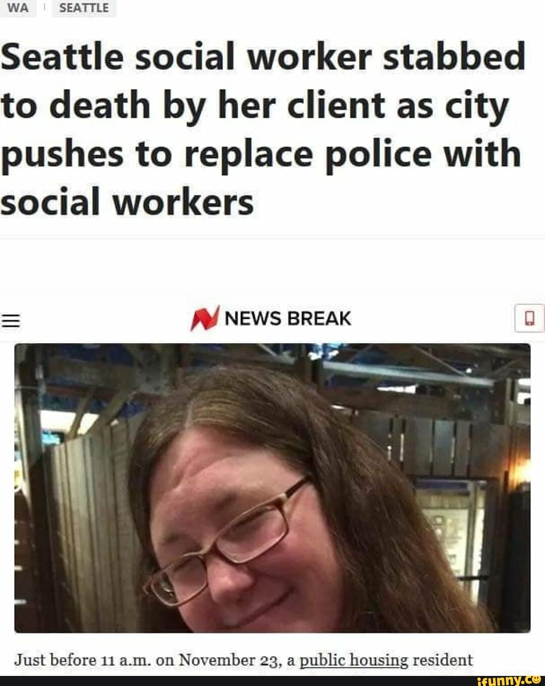 WA SEATTLE Seattle social worker stabbed to death by her client as city ...