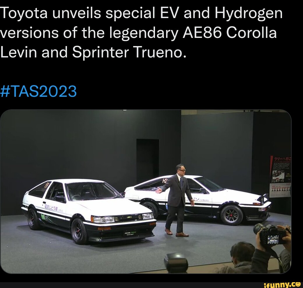 Toyota unveils special EV and Hydrogen versions of the legendary AE86 ...