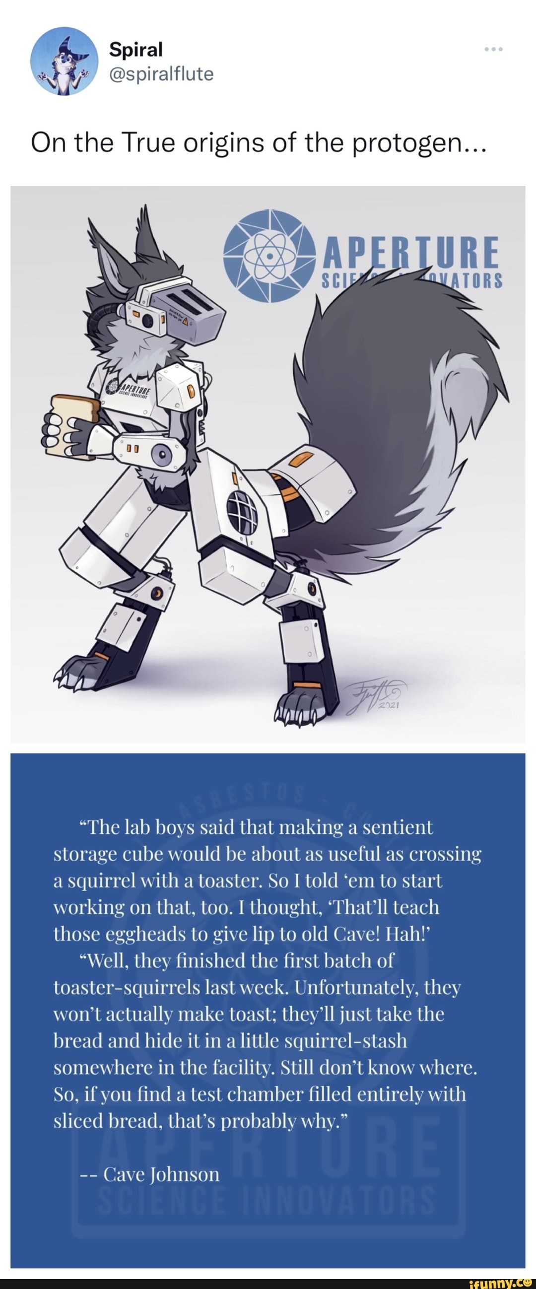 Spiral On the True origins of the protogen... "The lab boys said that ...