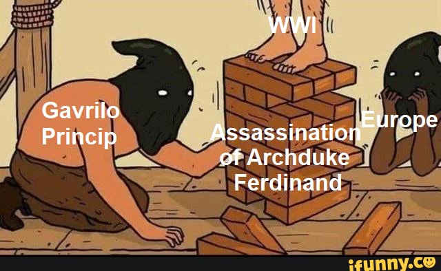 WWI Gavrilo Princip Assassination of Archduke Ferdinand Europe - iFunny