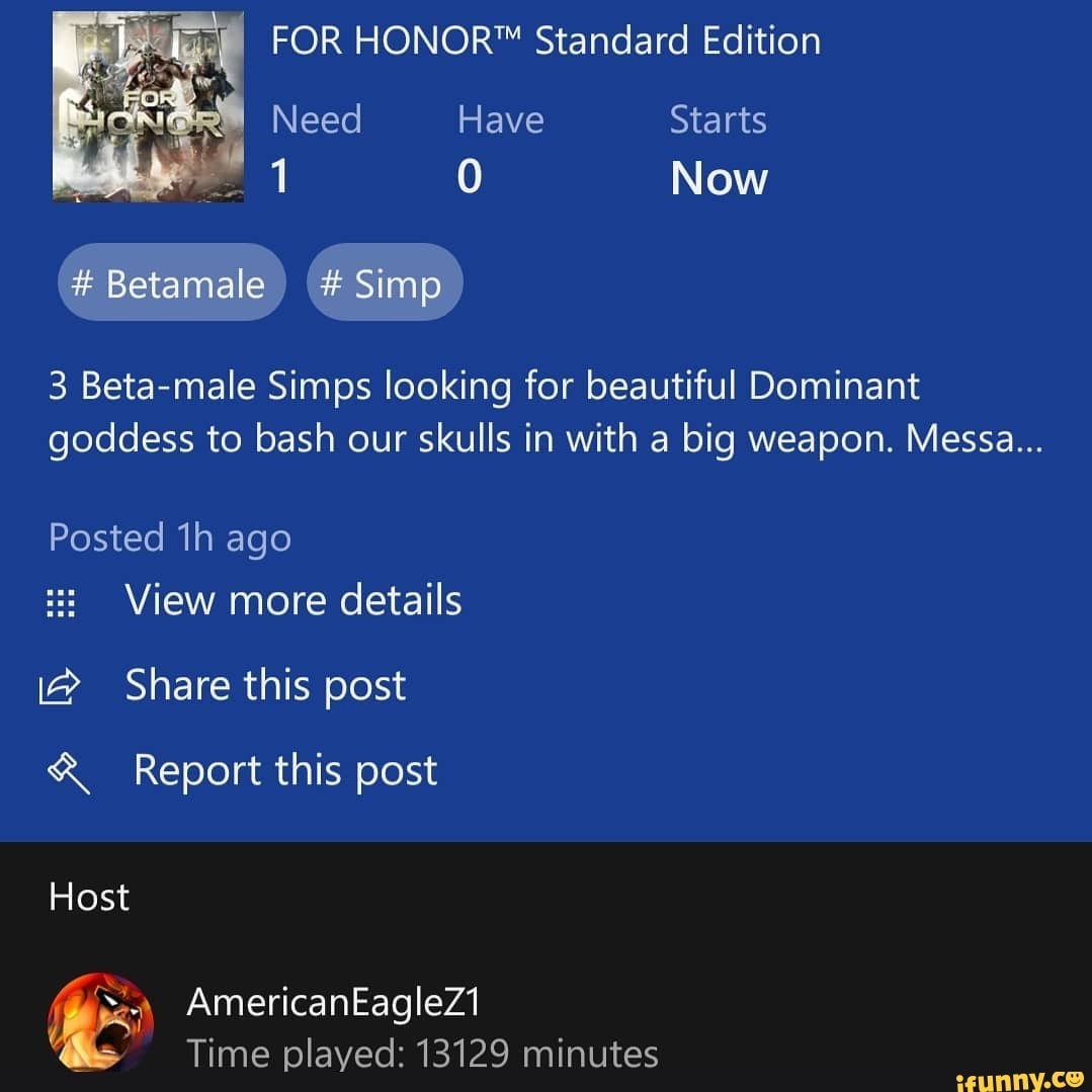 FOR Standard Edition Need Have Starts 1 0 Now #Betamale #Simp_ 3 Beta ...