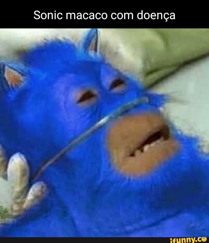Sonic macaco com doença - iFunny