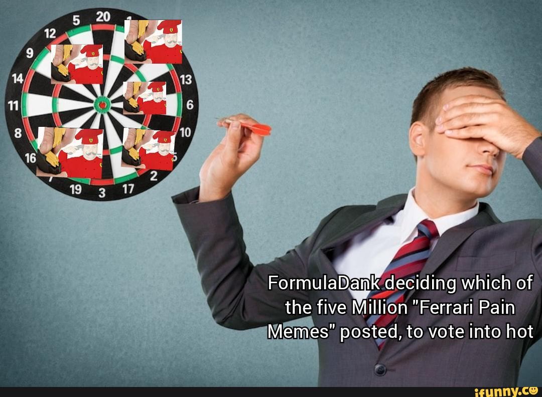 FormulaDank deciding which of the five Million "Ferrari Pain Memes ...