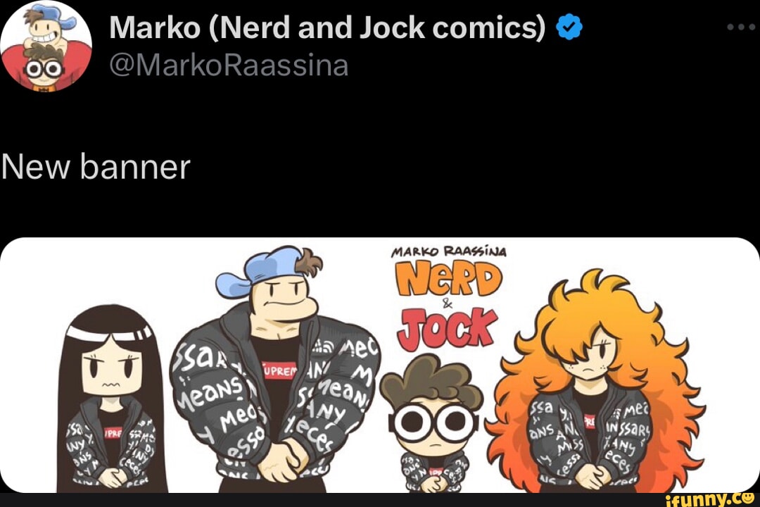 Marko (Nerd and Jock comics) @ MARKO RAASINA New banner - iFunny