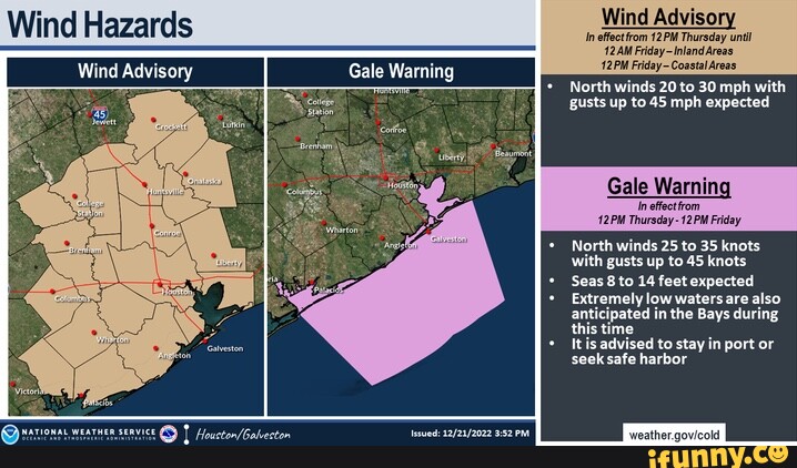 Wind Hazards Wind Advisory Gale Warning Wind Advisory Friday North ...