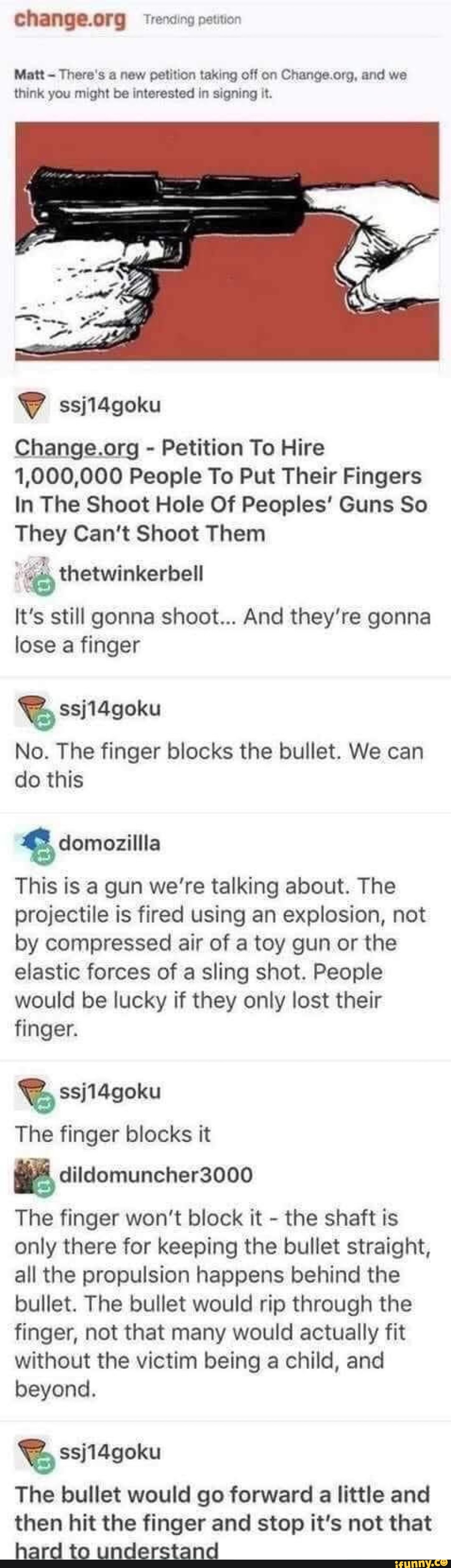 Trerding petivion Matt There's a new petition taking off on Change.org ...