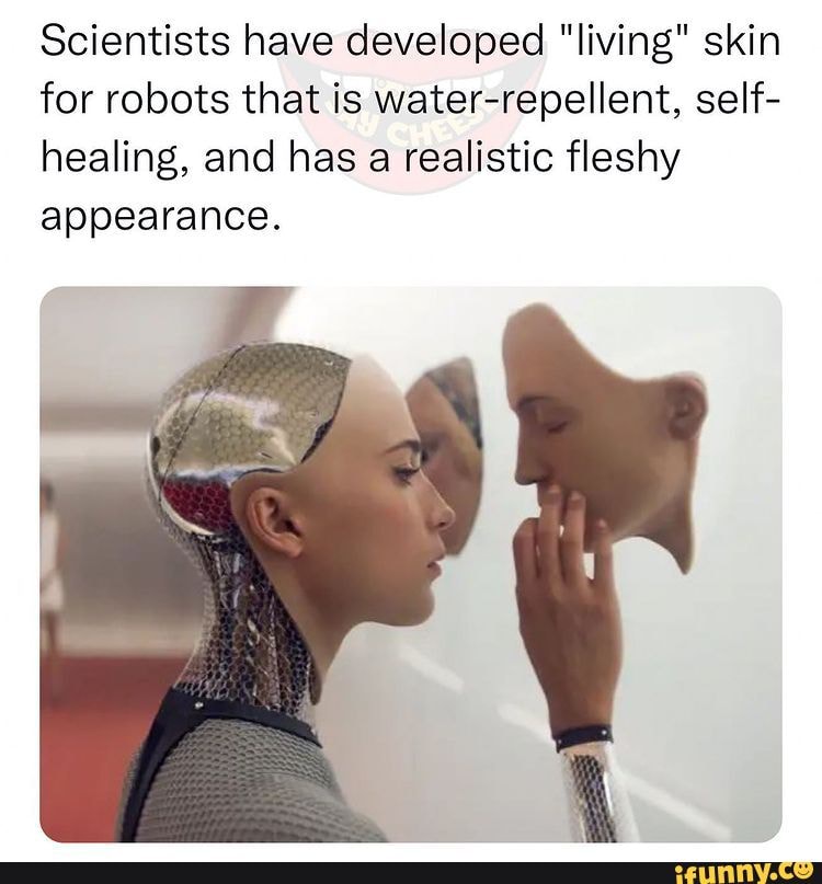 Scientists have developed "living" skin for robots that is water ...