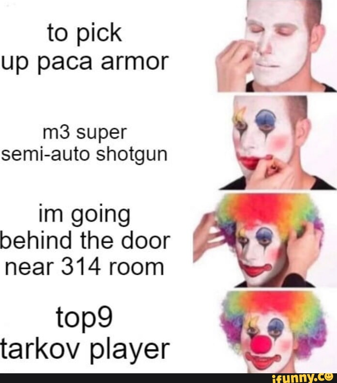 To pick up paca armor super semi-auto shotgun im going behind the door ...