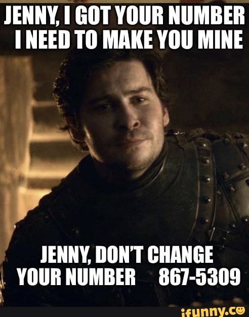 “Jenny of Oldstones” (305 AC)- Podrick Payne - JENNY, GOT YOUR NUMBER ...