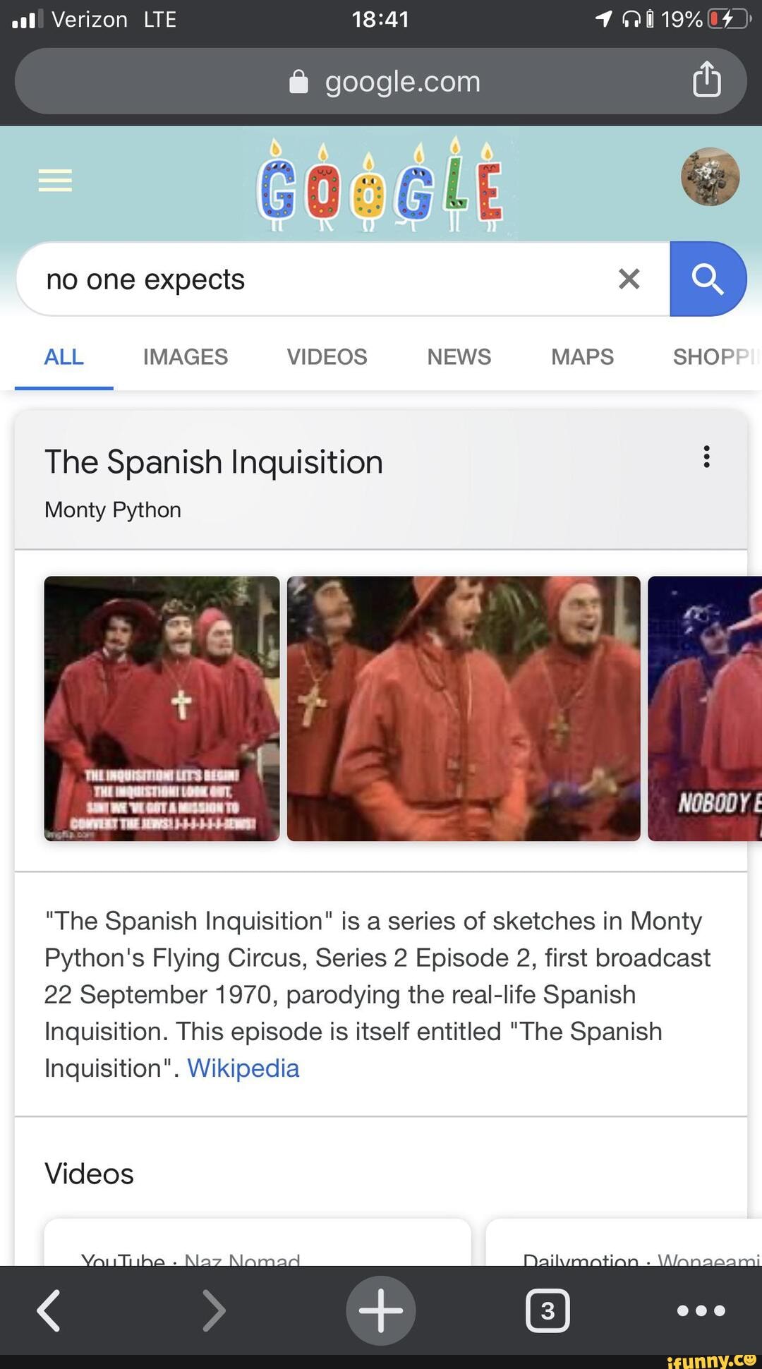 The Spanish Inquisition Monty Python "The Spanish Inquisition" is a ...