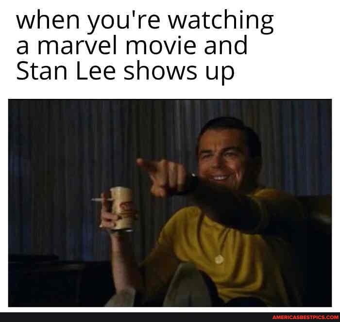 When you're watching a marvel movie and Stan Lee shows up - America’s ...
