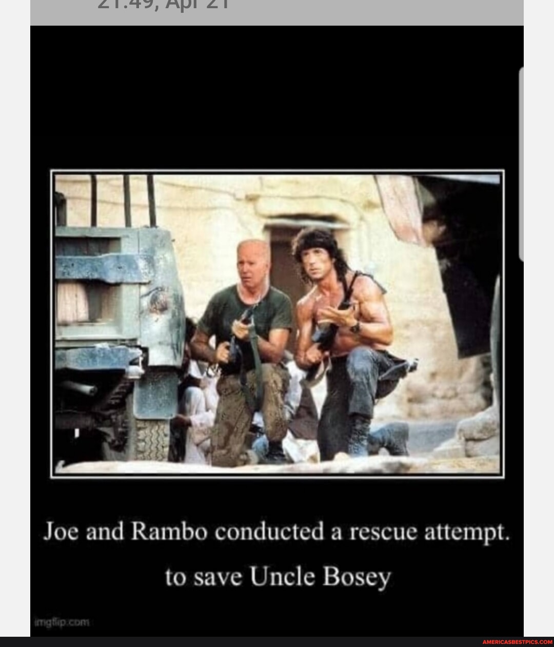 Joe and Rambo conducted a rescue attempt. to save Uncle Bosey - America ...