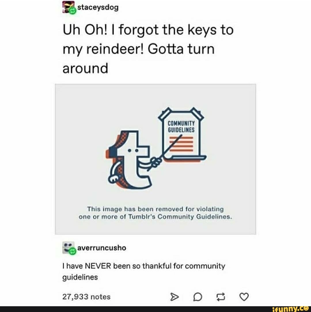 My reindeer! Gotta turn around This image has been removed for ...