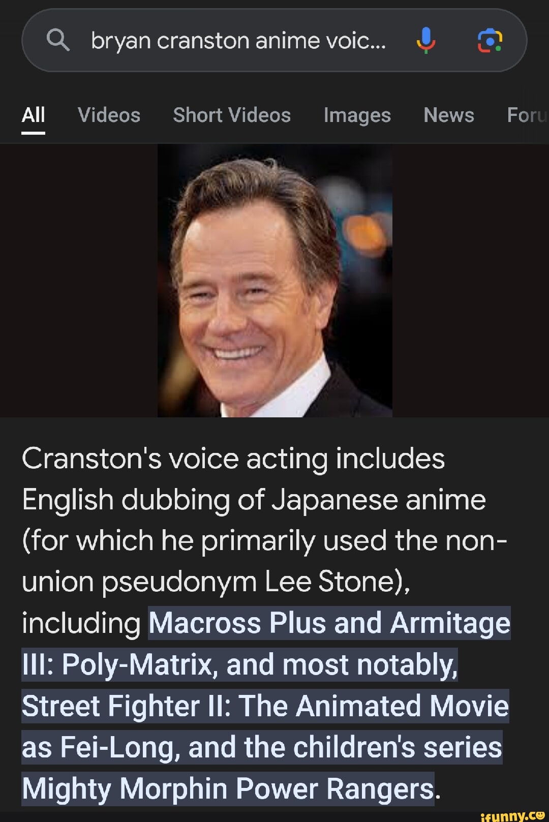 Bryan Cranston memes memes. The best memes on iFunny