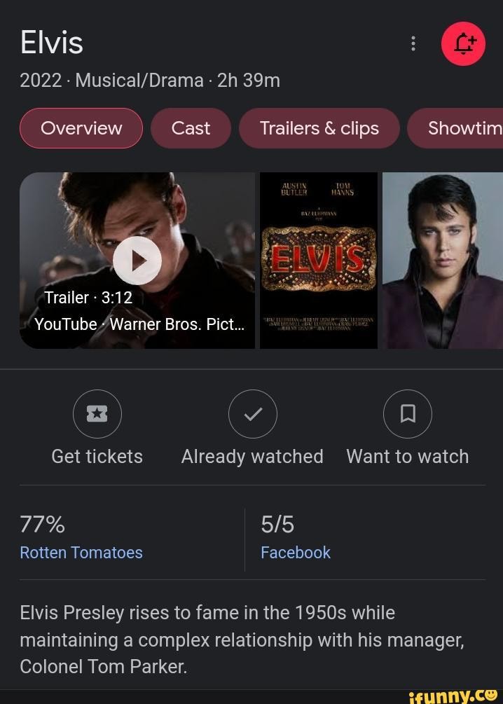 Elvis 2022 Overview Cast Trailers & clips Showtim Trailer YouTube ...