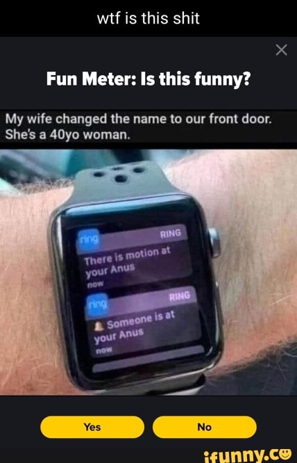 Fun Meter: Is this funny? My wife changed the name to our front door ...