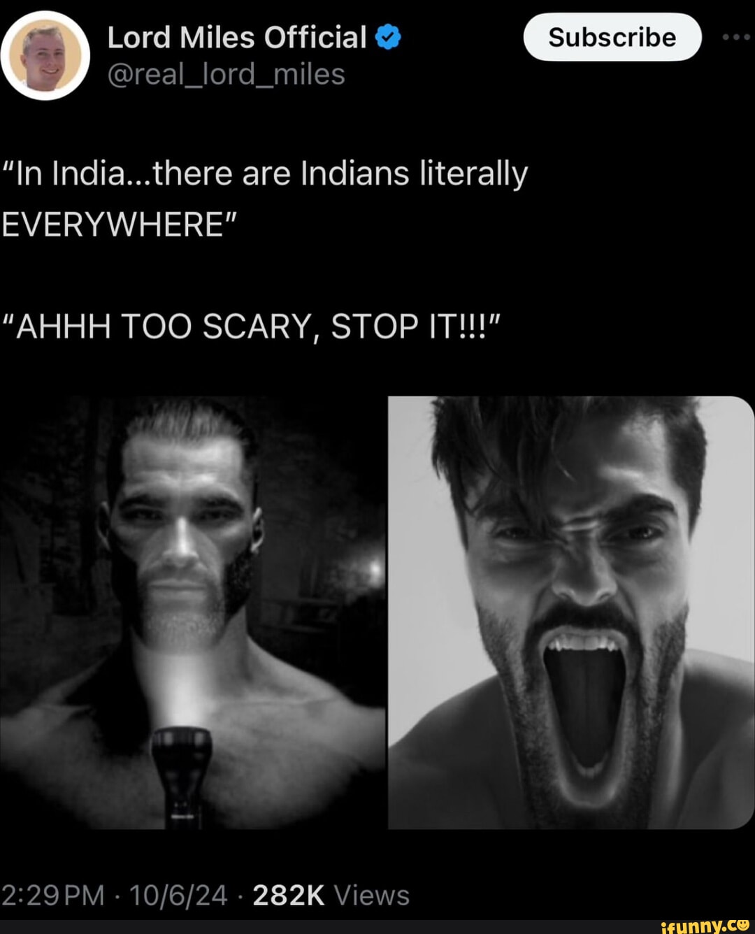 @real_lord_miles Lord Miles Official "In India...there are Indians ...