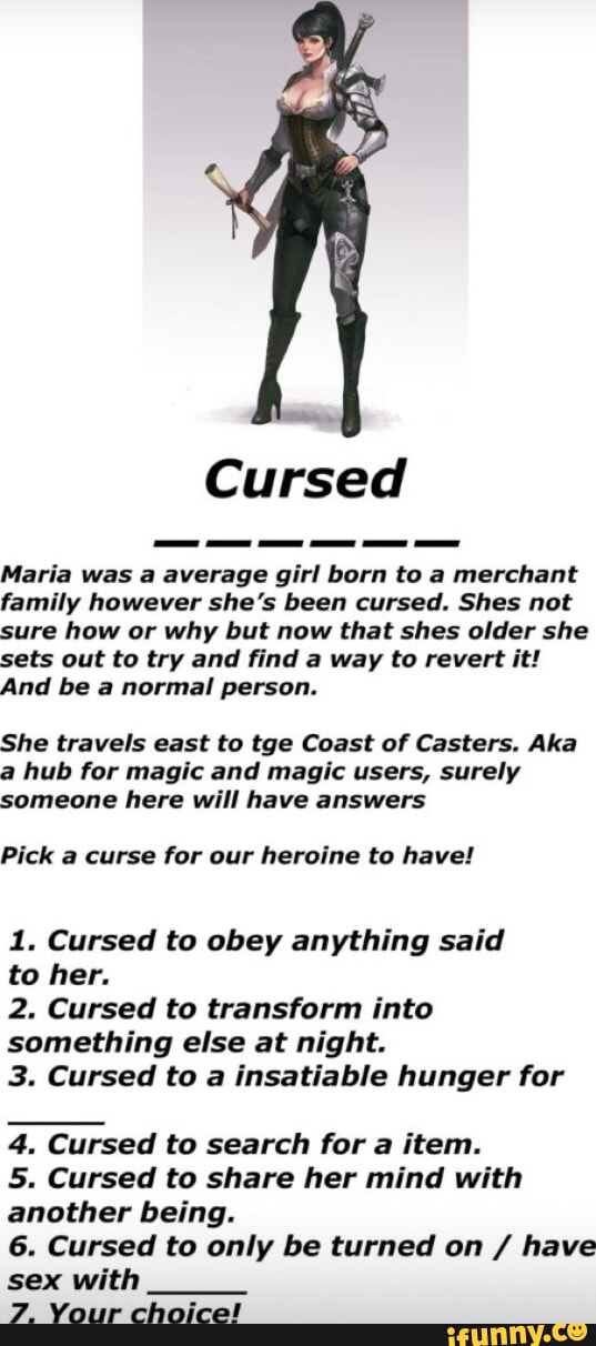 Cursed Maria was a average girl born to a merchant family however she's ...