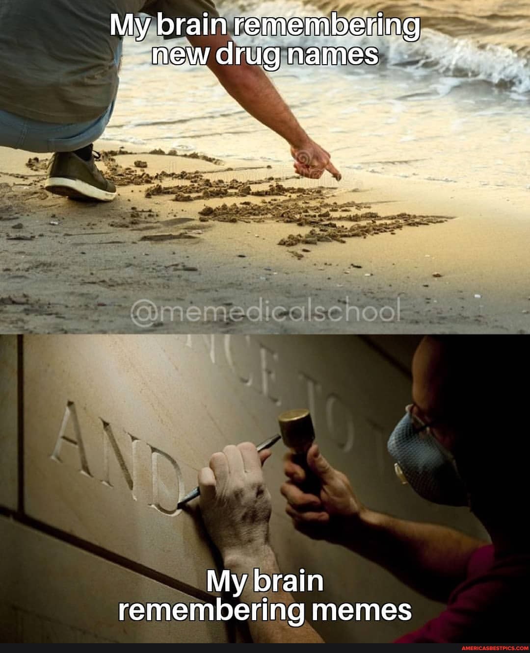 My brain remembering new drug names My brain remembering memes ...