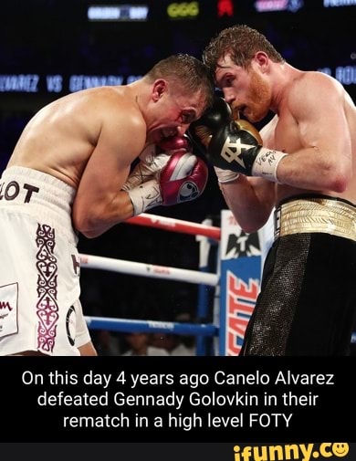 On this day 4 years ago Canelo Alvarez defeated Gennady Golovkin in ...