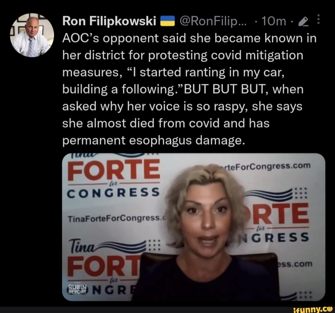 Ron Filipkowski @RonFilip.. : AOC's opponent said she became known in ...