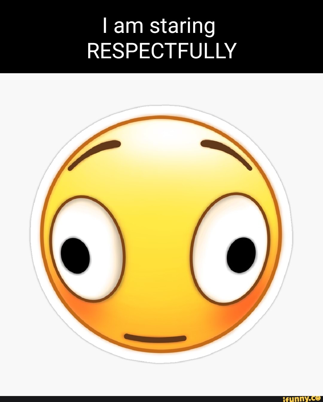 Am staring RESPECTFULLY - iFunny