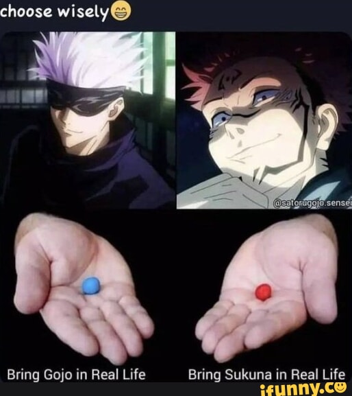 Choose Bring Gojo in Real Life Bring Sukuna in Real Life - iFunny