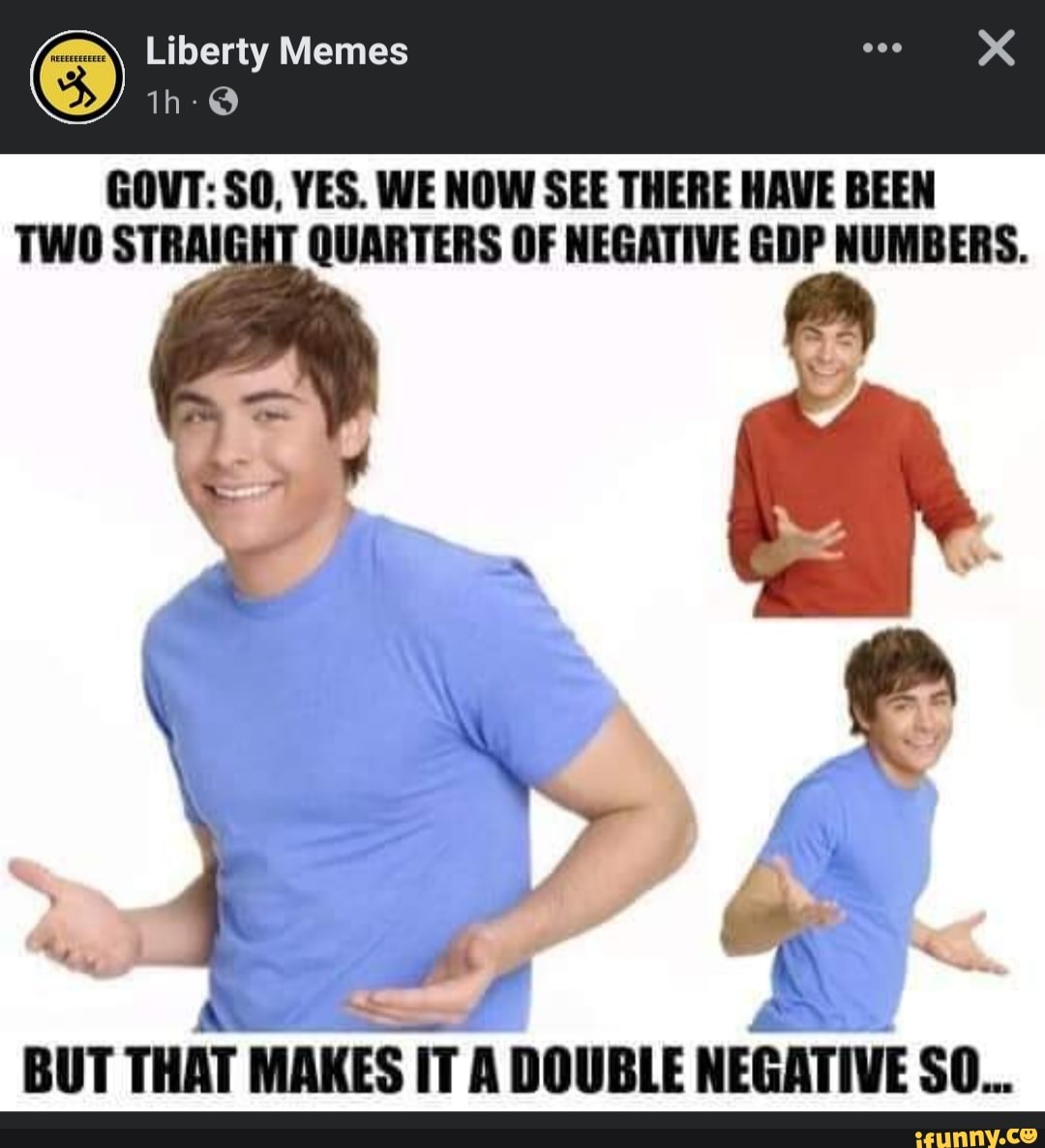 Liberty Memes GOVT: SO, YES. WE NOW SEE THERE HAVE BEEN TWO STRAIGHT ...