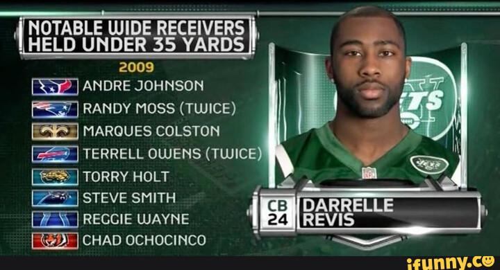 NOTABLE WIDE RECEIVERS HELD UNDER 35 YARDS 2009 ANDRE JOHNSON RANDY ...
