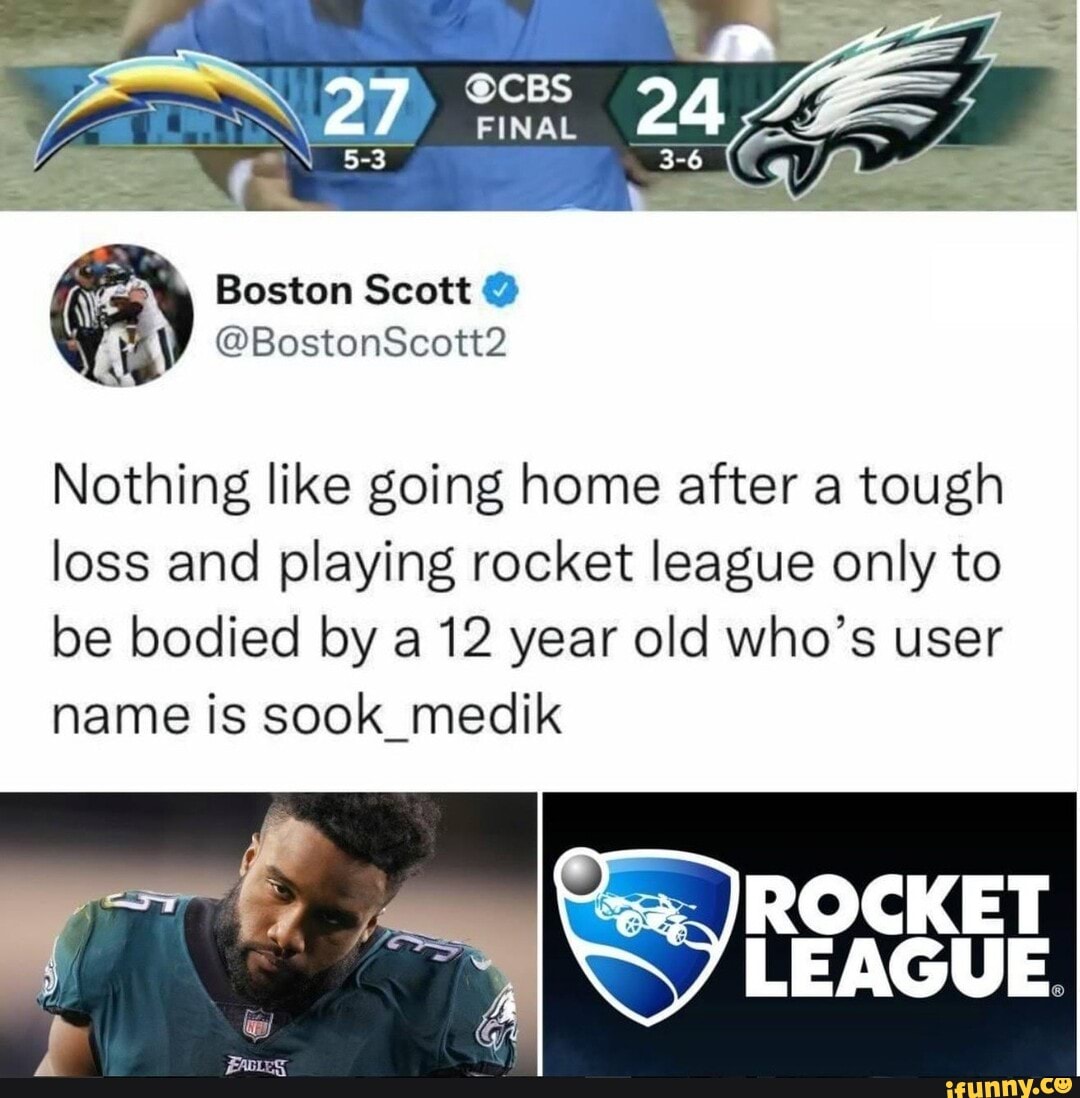 @CBS FINAL Boston Scott @ @BostonScott2 Nothing like going home after a tough loss and playing ...