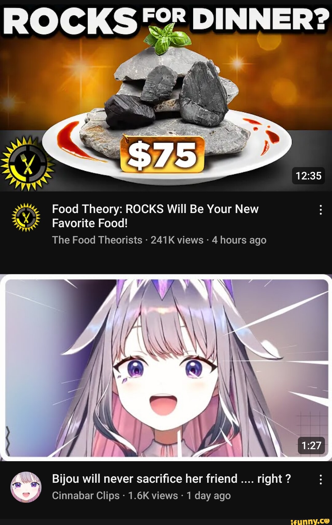 ROCKS DINNER? Favorite Food! The Food Theorists 241K views 4 hours ago ...