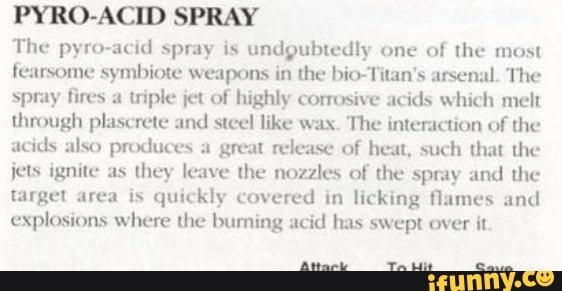 PYRO-ACID SPRAY The pyro-acid spray is undgubtedly one of the most ...