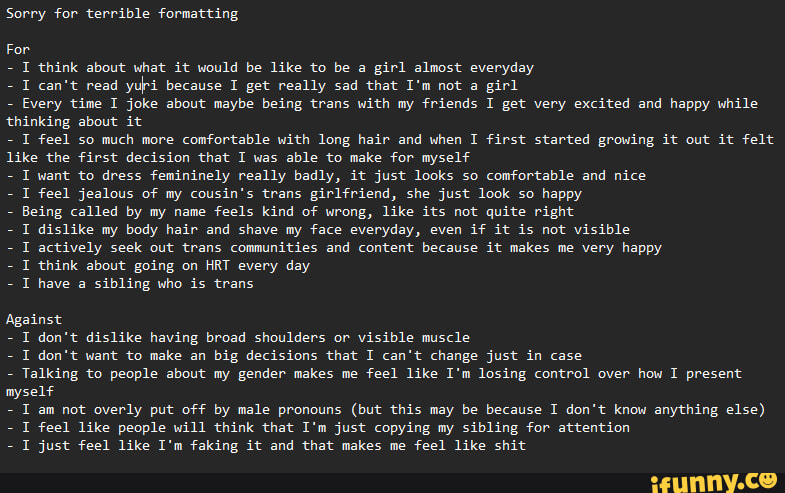 Egg_irl - egg_irl Sorry for terrible formatting For - I think about ...