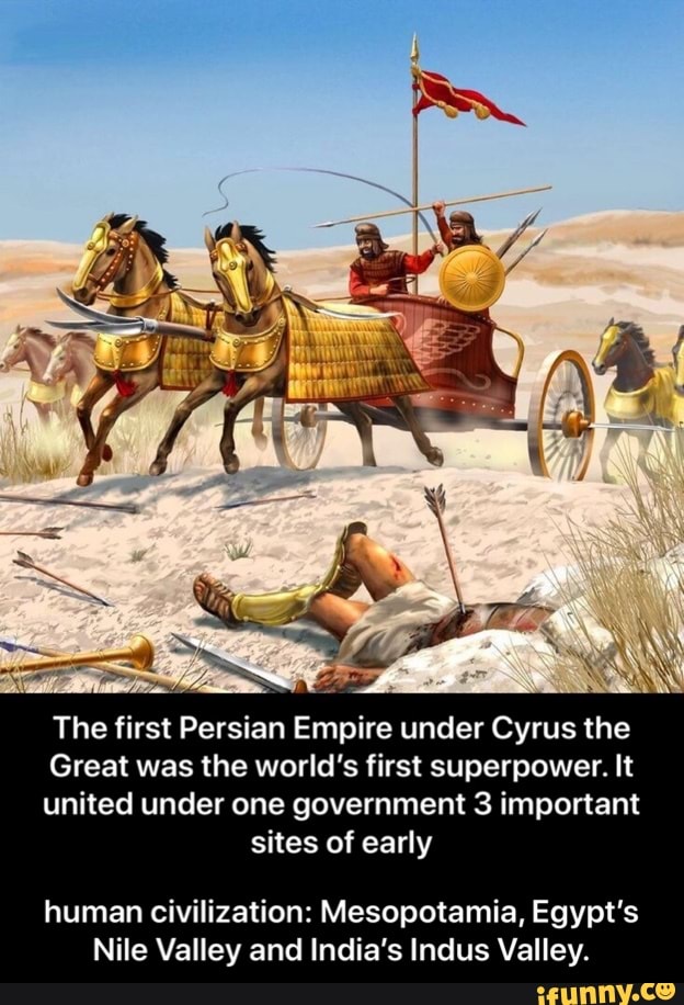 The first Persian Empire under Cyrus the Great was the world's first ...