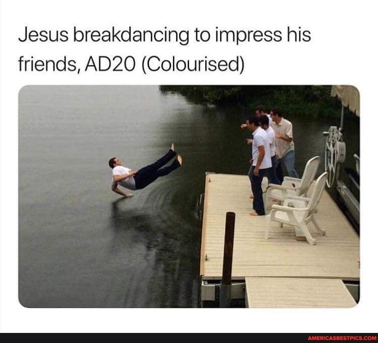 Jesus breakdancing to impress his friends, AD20 (Colourised) - America ...