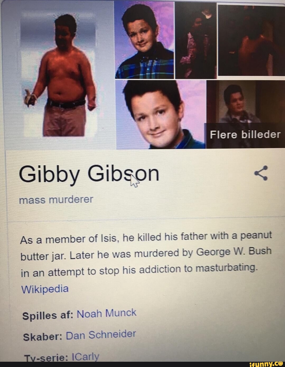 I Flere billeder Gibby Gibson As a member of Isis, he killed his father ...