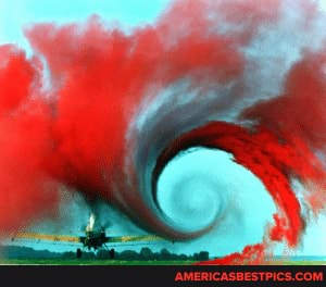 A remarkable shot captured during a NASA airplane vortex study in ...
