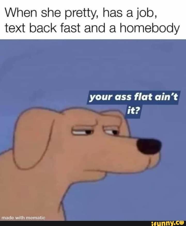 Flat Butt Meme