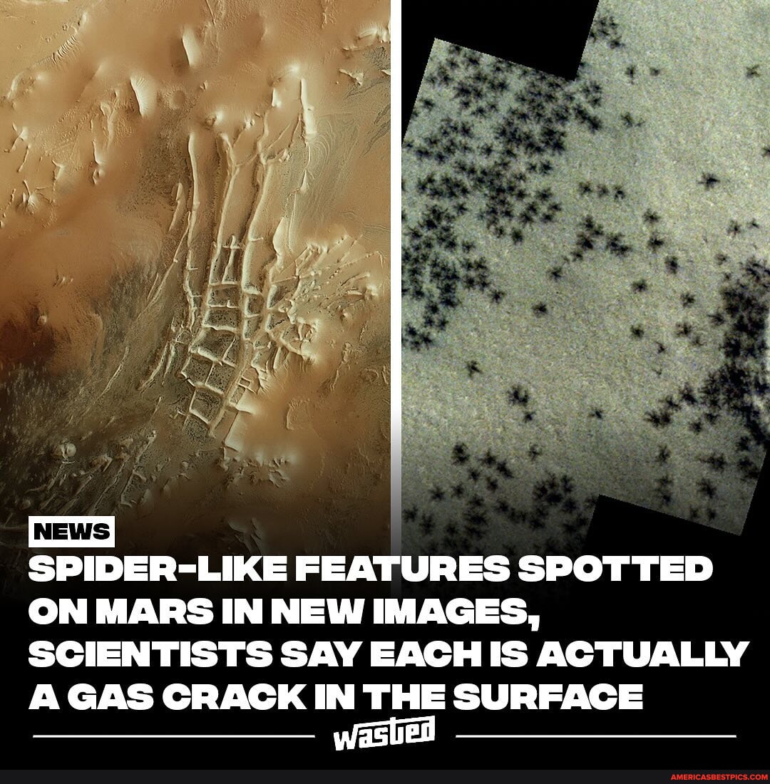 Spider-like features spotted on Mars in new images Scientists say each ...