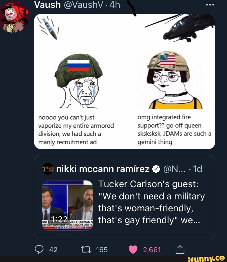 Vaush @VaushV noooo you can't just omg integrated fire vaporize my ...