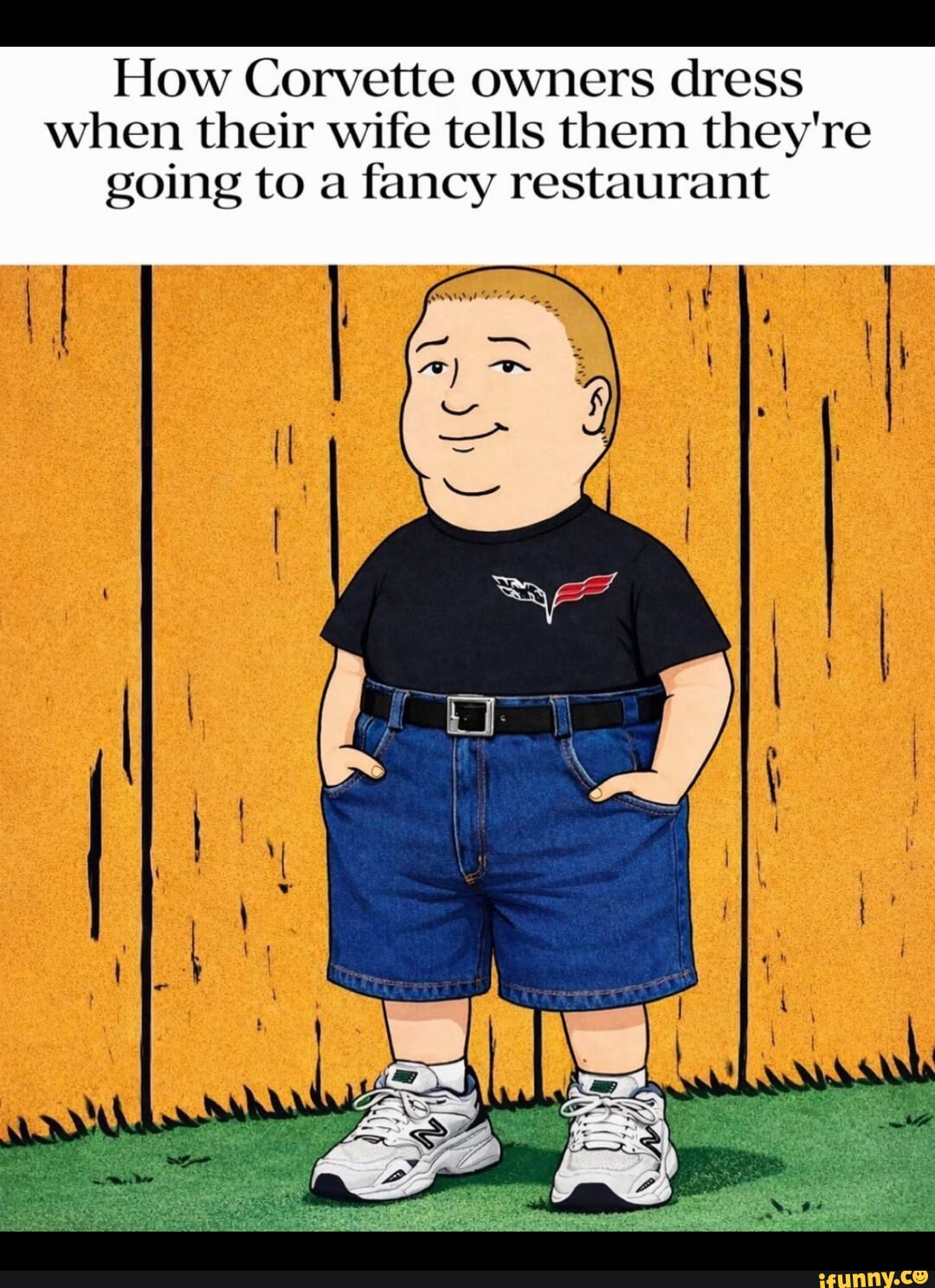 How Corvette owners dress when their wife tells them they're going to a ...