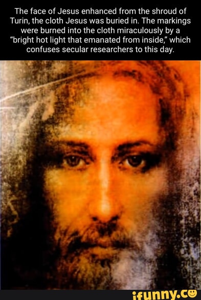 The face of Jesus enhanced from the shroud of Turin, the cloth Jesus ...