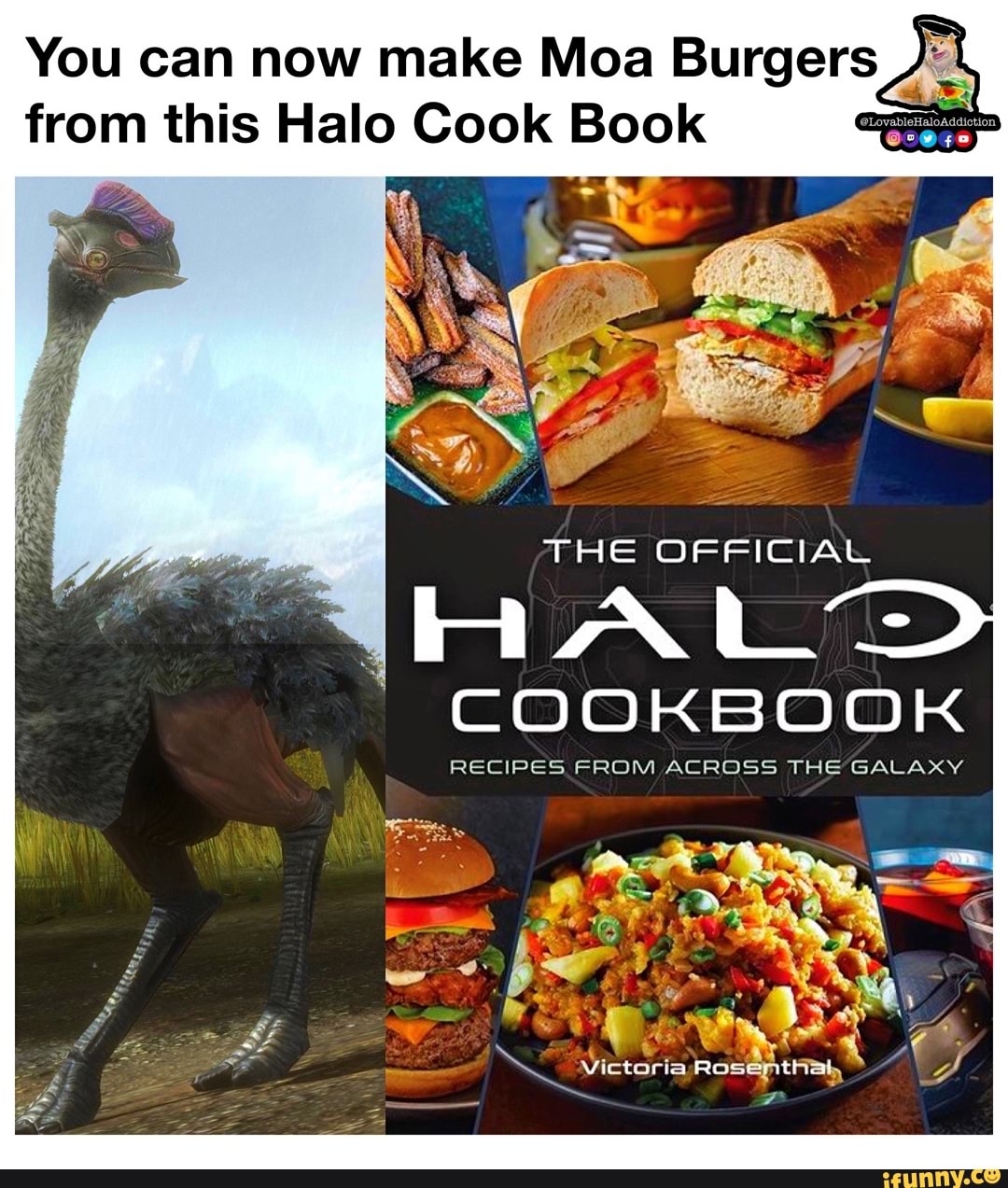 You can now make Moa Burger from this Halo Cook Book THE OFFICIAL Lava ...
