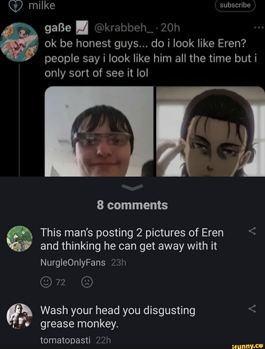 Eren memes. Best Collection of funny Eren pictures on iFunny