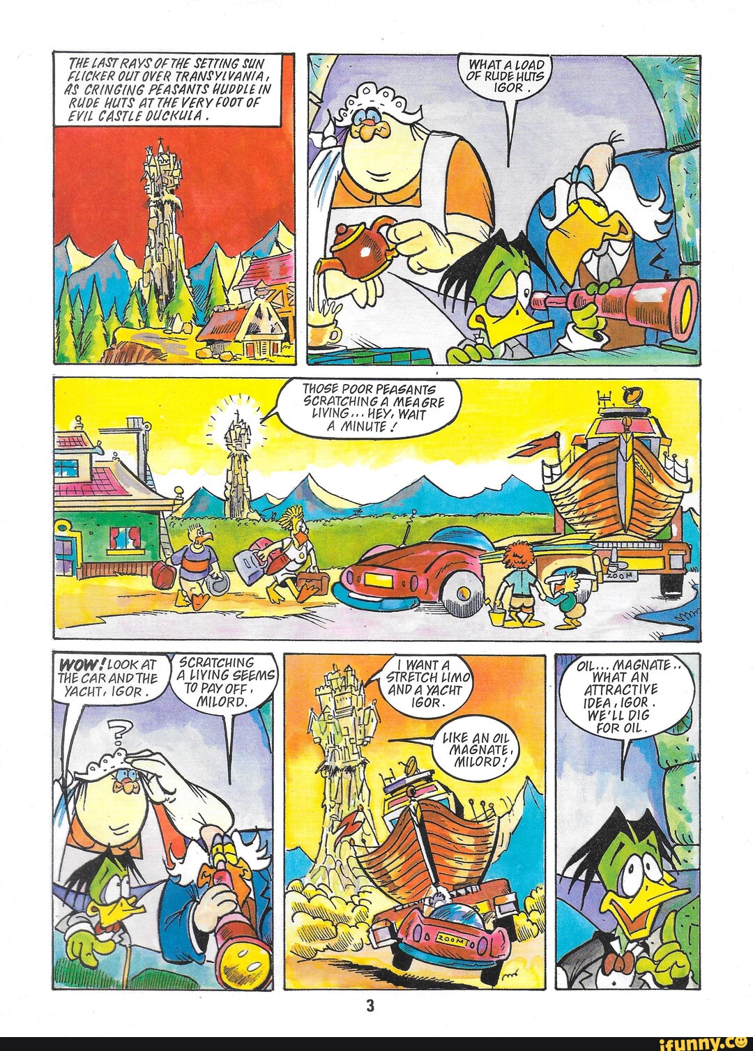 Count Duckula #16 scans (Celebrity pubs.) 1989 - THE LAST RAYS OF THE ...