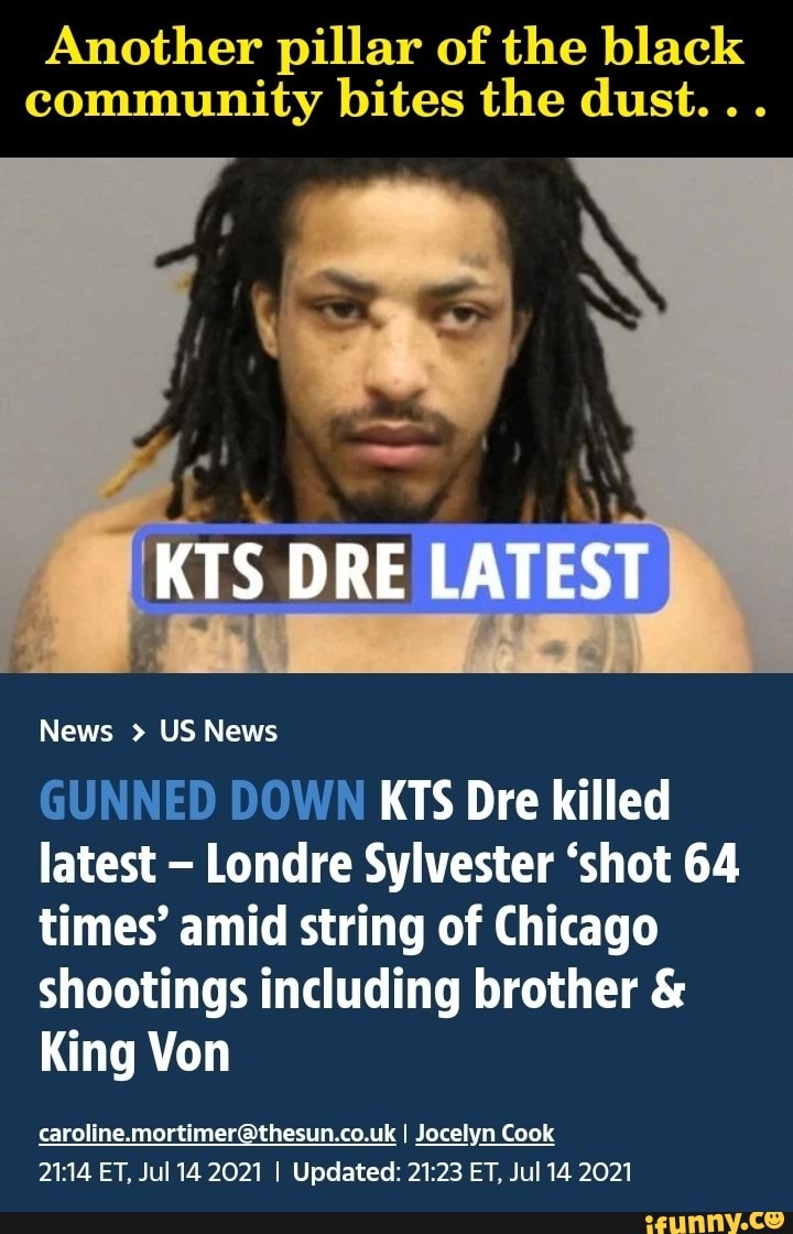 Another pillar of the black community bites the dust... KTS ORE LATEST ...