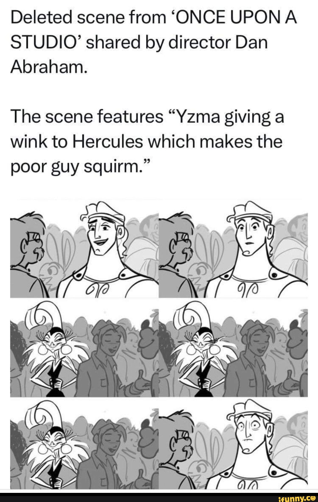 Deleted scene from 'ONCE UPON A STUDIO' shared by director Dan Abraham ...