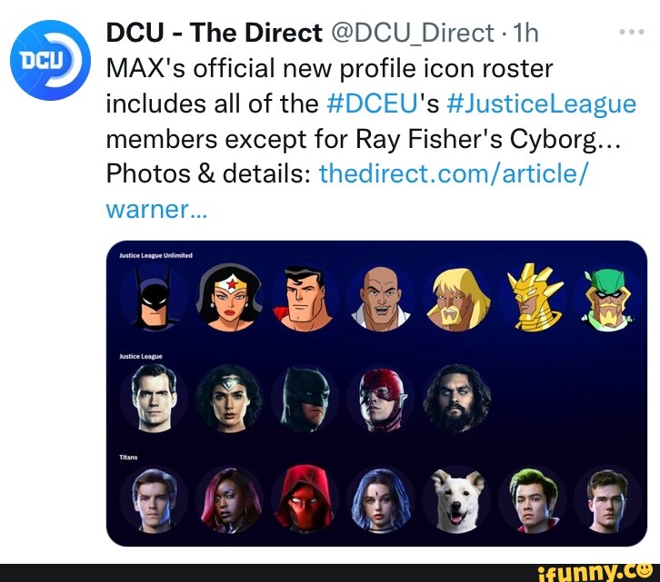 DCU - The Direct @DCU Direct th MAX's official new profile icon roster ...